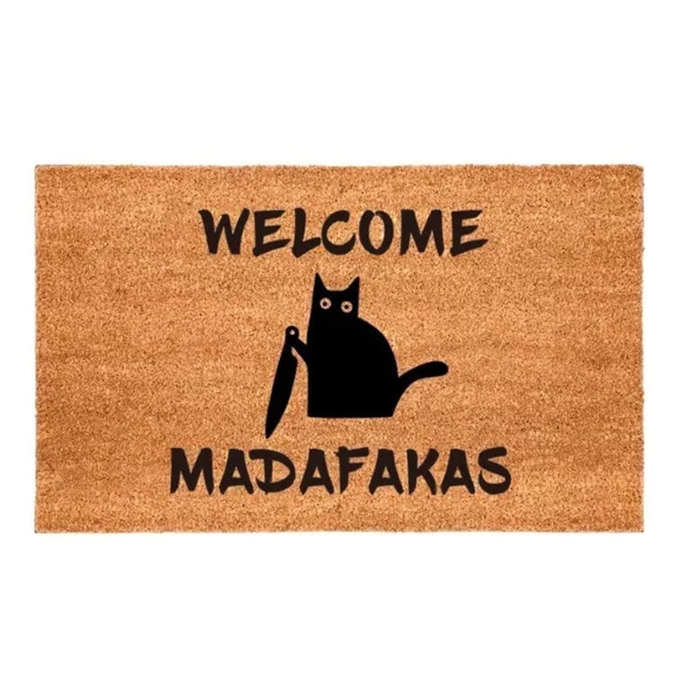 Choapino Biodegradable 45cm x75cm Welcome gato madafakas | Sodimac ...