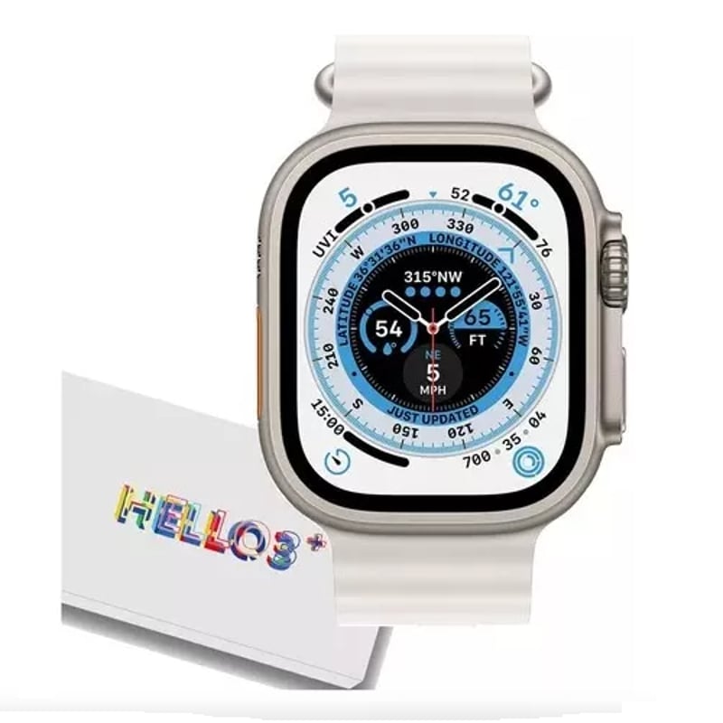 HELLO SmartWatch Hello Watch 3 Ultra Blanco Android Iphone 49MM ...