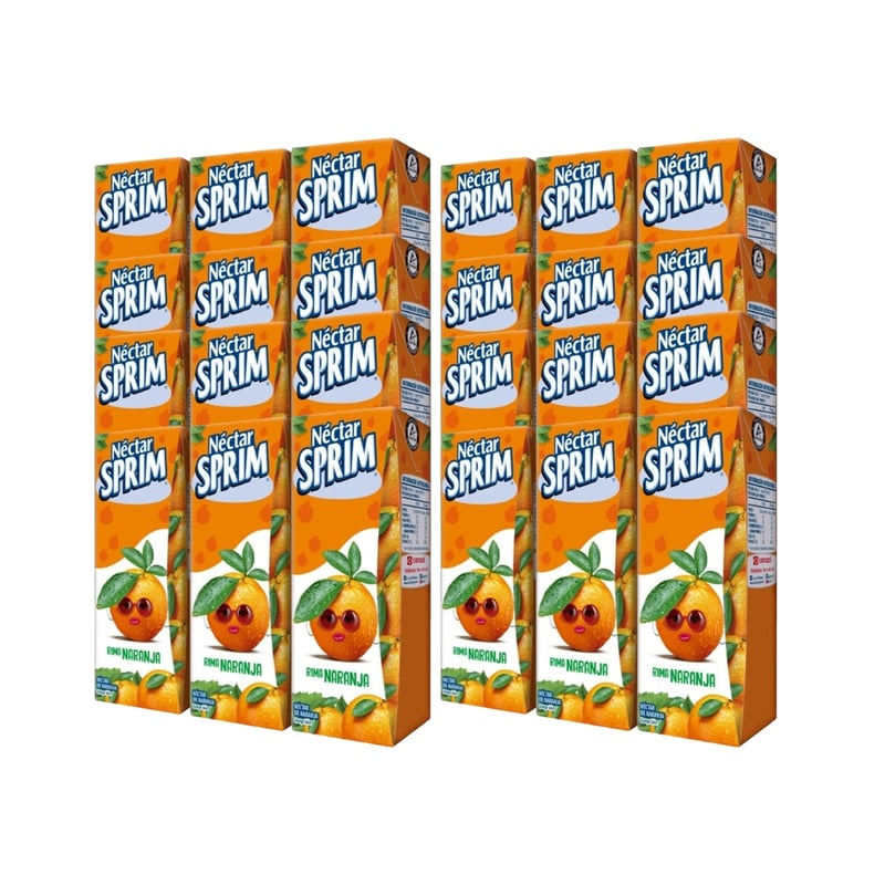 SPRIM Caja Jugos Néctar Sprim Recreo 24 Unidades 190ml Naranja ...