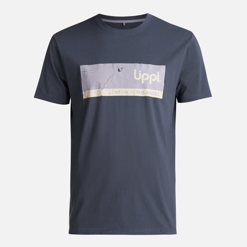 LIPPI Polera Hombre Logo Lippi Front Print T-Shirt Azul Noche Lippi ...