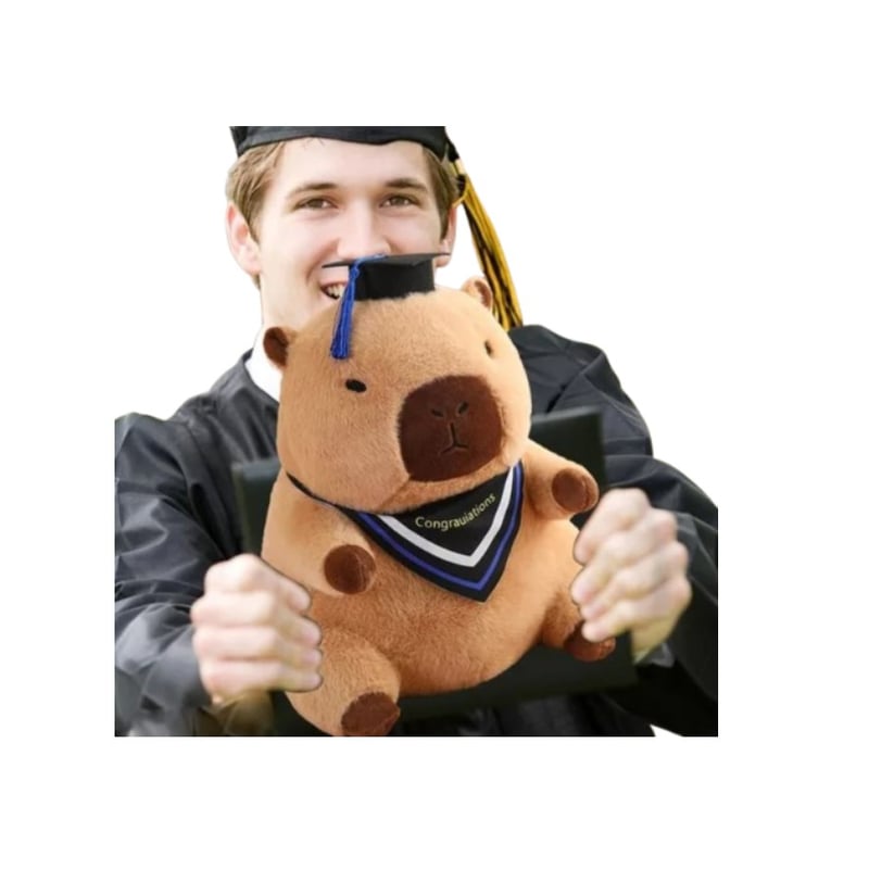 GENERICO Capibara de Graduacion Peluche de 22 cms Mediano Graduado ...