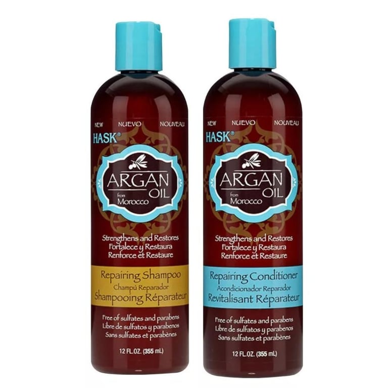 HASK Pack Shampoo Acondicionador Argan oil Sin Sal Hask 355ml ...