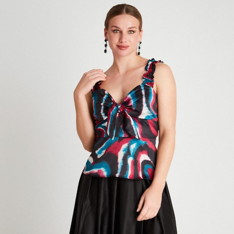 CURVI Crop Top Cuello V Mujer Curvi | falabella.com