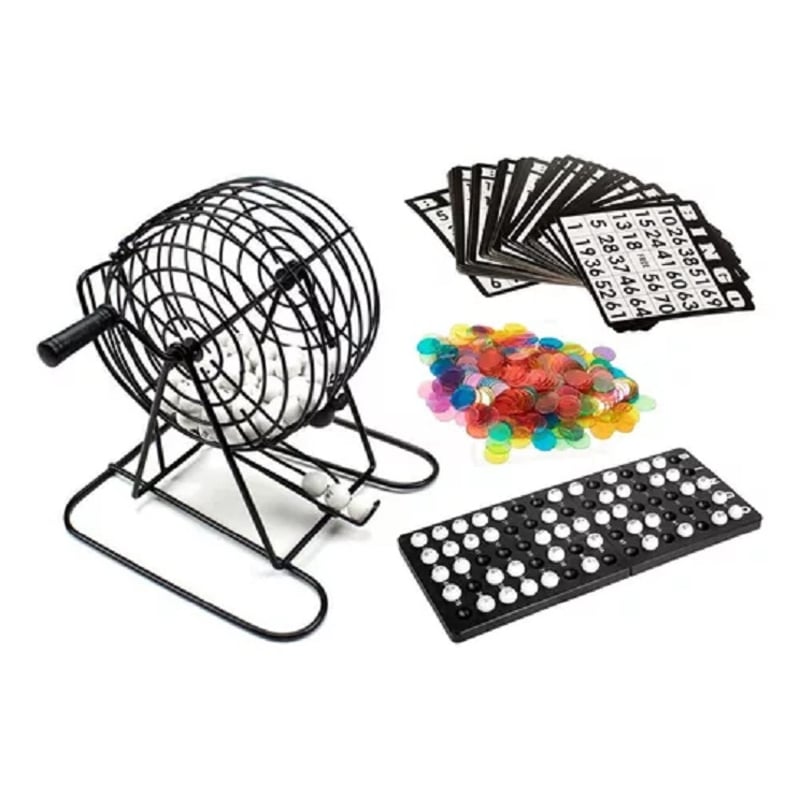 GENERICO Set De Bingo Lota Completo Tombola Fichas Pelotas 204020 ...