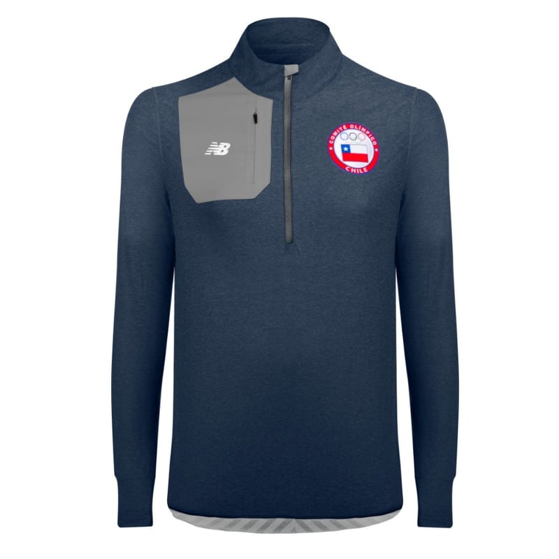 NEW BALANCE Polerón Running Hombre New Balance Team Chile Azul ...