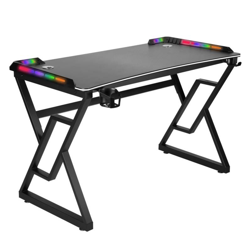 VIDITA Escritorio Gamer X-RGB 120cm Mesa Gamer con Luces Profesional ...