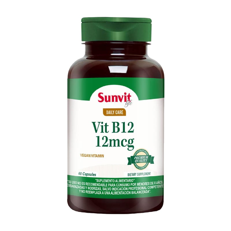 SUNVIT Vitamina B12 12 MGC (60 caps) | falabella.com
