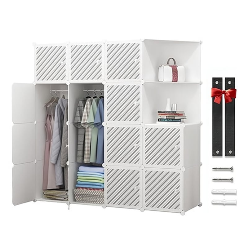 GENERICO Multi Closet Ropa Organizador Armario De Plástico 14 Cubos ...