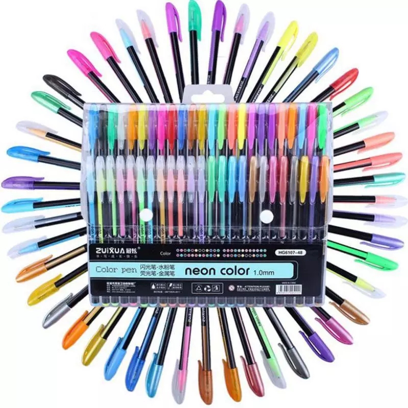 GENERICO Lapices tinta Gel 48 colores Neon Color | falabella.com