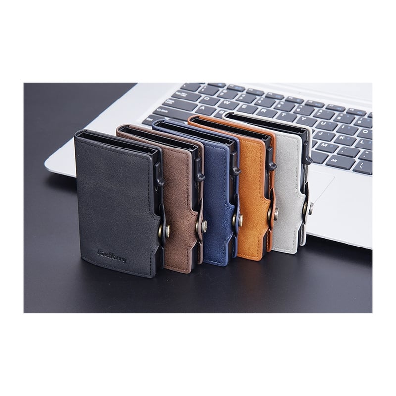 BAELLERRY Billetera Tarjetero Rfid Compacta Cuero Pu Baellerry ...