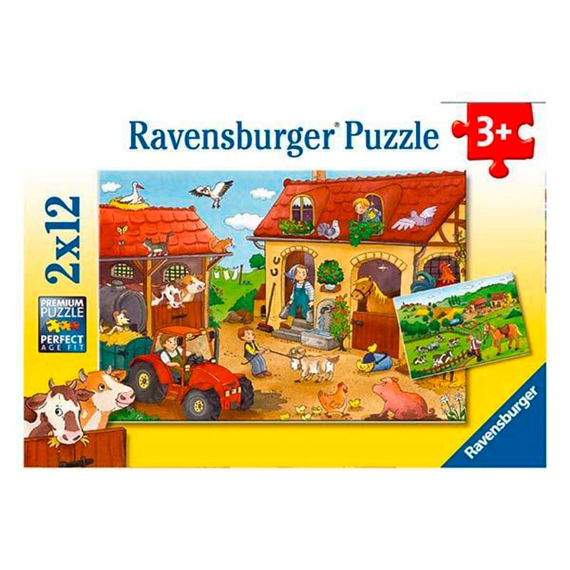 RAVENSBURGER Puzzle Tareas De La Granja - 2X12 Ravensburger | falabella.com