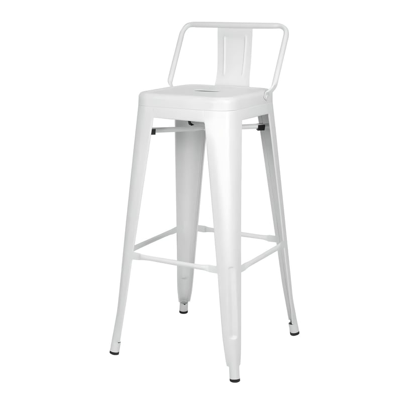 PROCHEF Silla Alta Tolix Blanco Brillante 1 Unidad | falabella.com