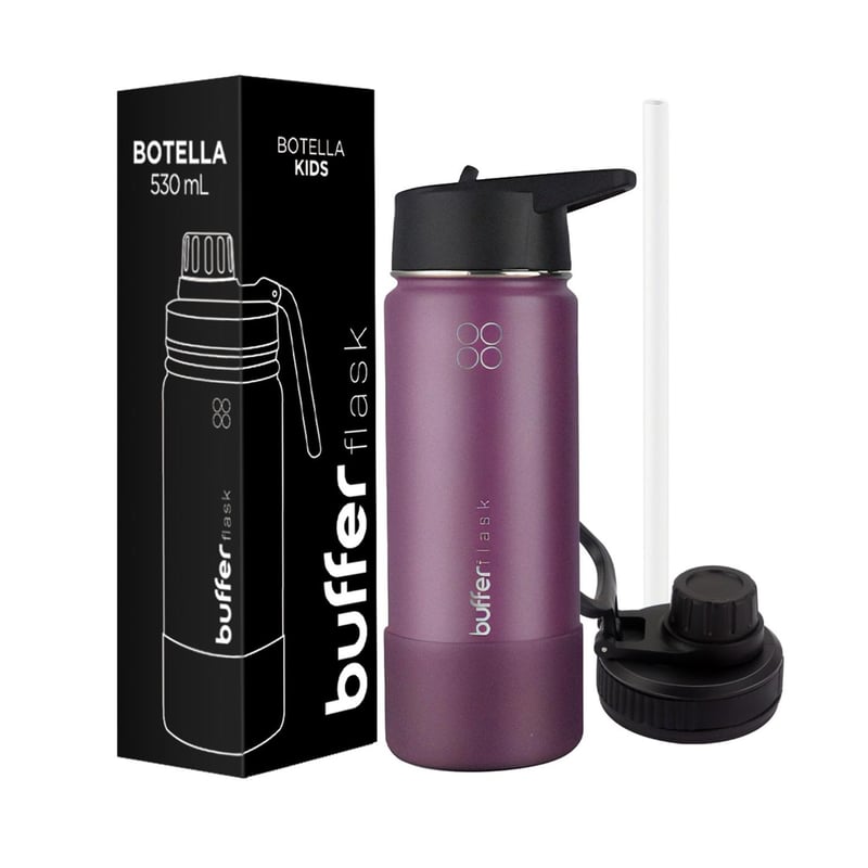 BUFFER FLASK Termo Botella Agua Niños Buffer Inoxidable - Violeta ...
