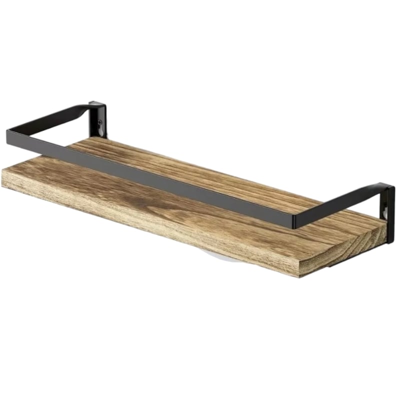 Repisa Madera Flotante Metalica Pared Estante Moderna. | Sodimac Chile