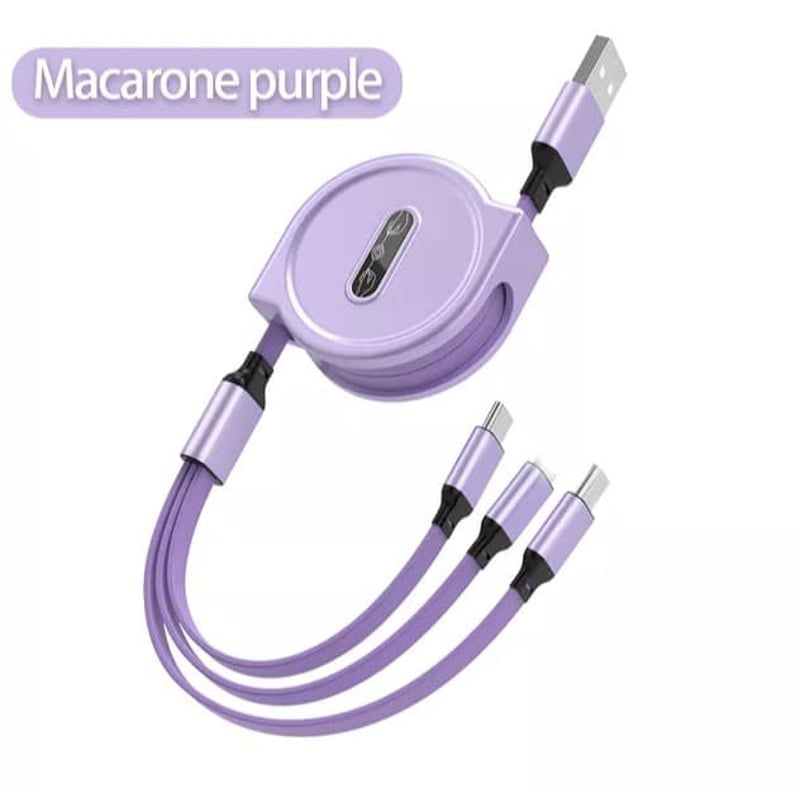 GENERICO Cable Cargador Retractil 3 en 1 [micro, tipo C y Lightining] | falabella.com
