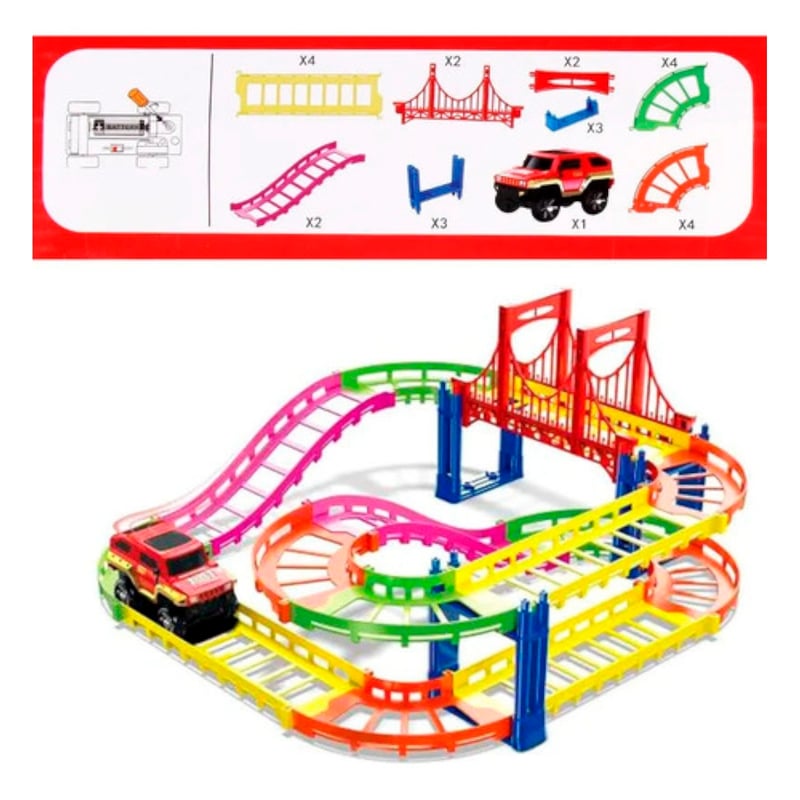 GENERICO Pista De Autos Carro Racing Carrera Armable Auto | falabella.com