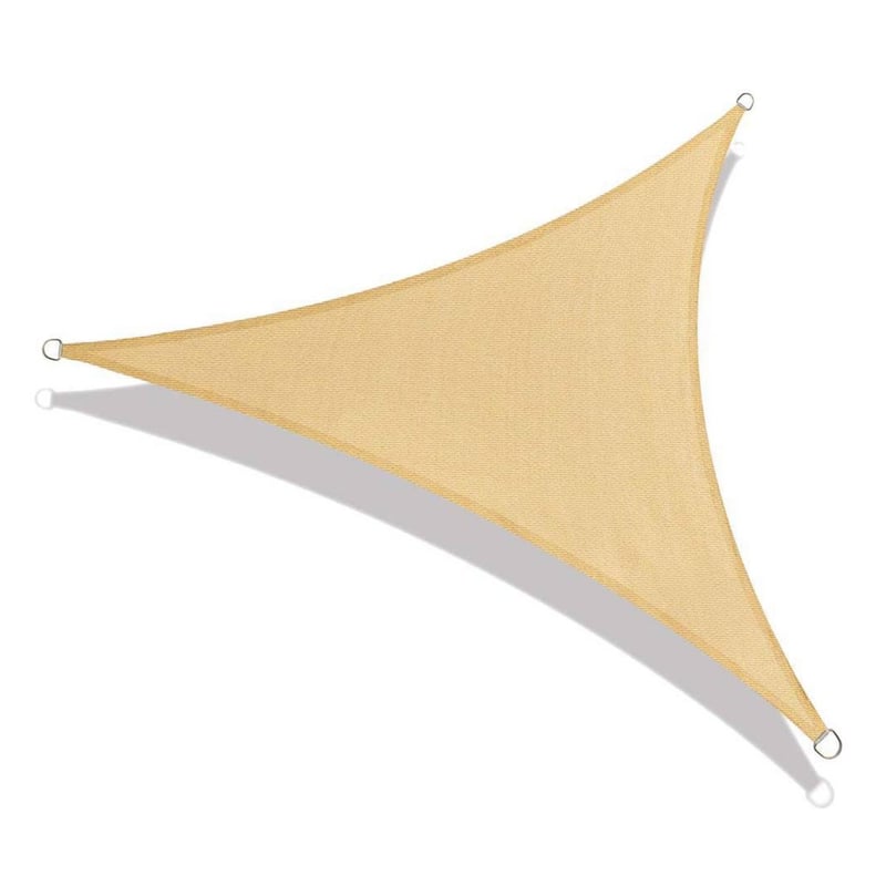 GENERICO Toldo Vela Triangular 610Cmx610Cmx610Cm Mtrs Color Beig ...