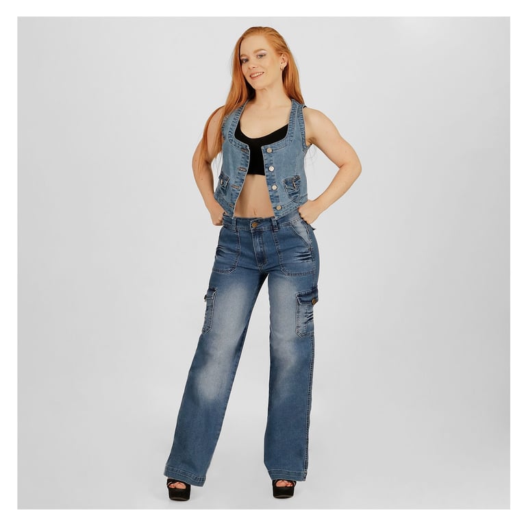 ONE WORLD JEANS ONE WORLD CARGO TIRO ALTO JENNIFER CARGO | falabella.com