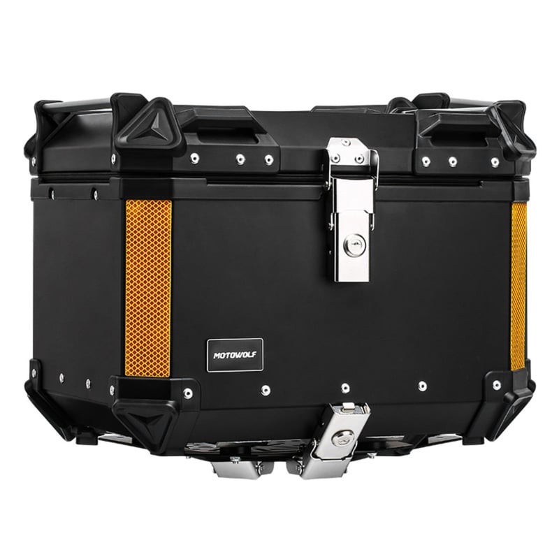 MOTOWOLF Baúl Top Case Negro de moto de 50 litros MOTOWOLF 0712 Black ...