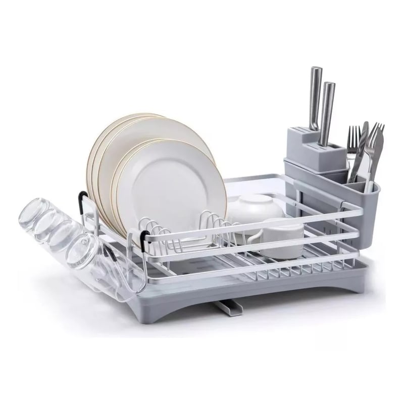 Secador De Platos Platera Moderna De Aluminio Escurridor Inoxidable ...