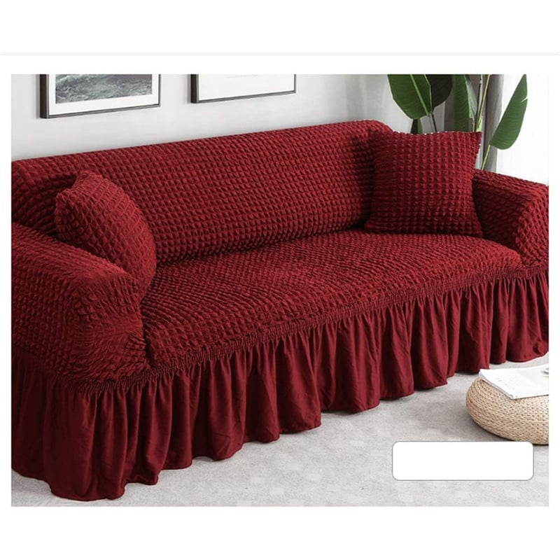 FUNDA de SOFA 3 CuerPO TELA ELASTICA CON FALDA TIPO TURCA bordo diana ...