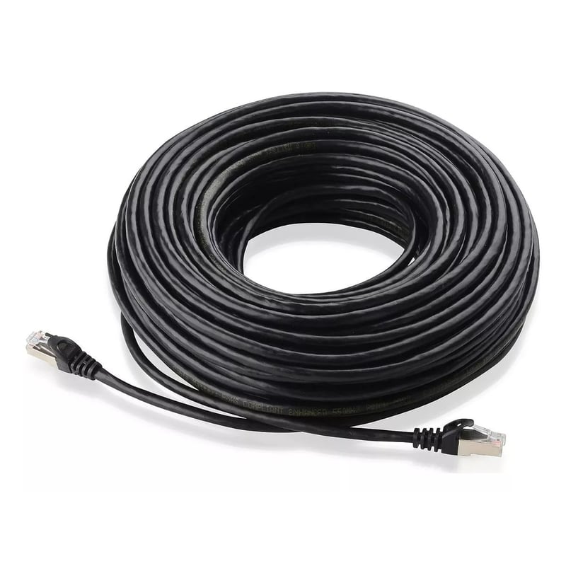 KUANGYE Cable De Red Cat6 Rj45 De 30 Metros Para Exterior Armado ...