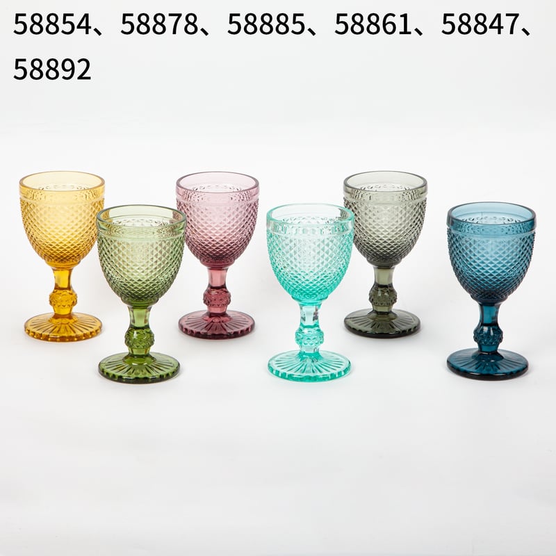 Juego 6 Copas de Vidrio Vintage Elegantes 300ML | Sodimac - Falabella