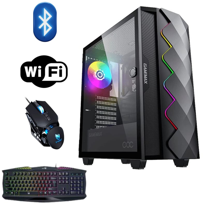 AMD CORP Pc Gamer Ryzen 5 5600G,16gb Ram, SSD 500gb, Mouse y Teclado ...