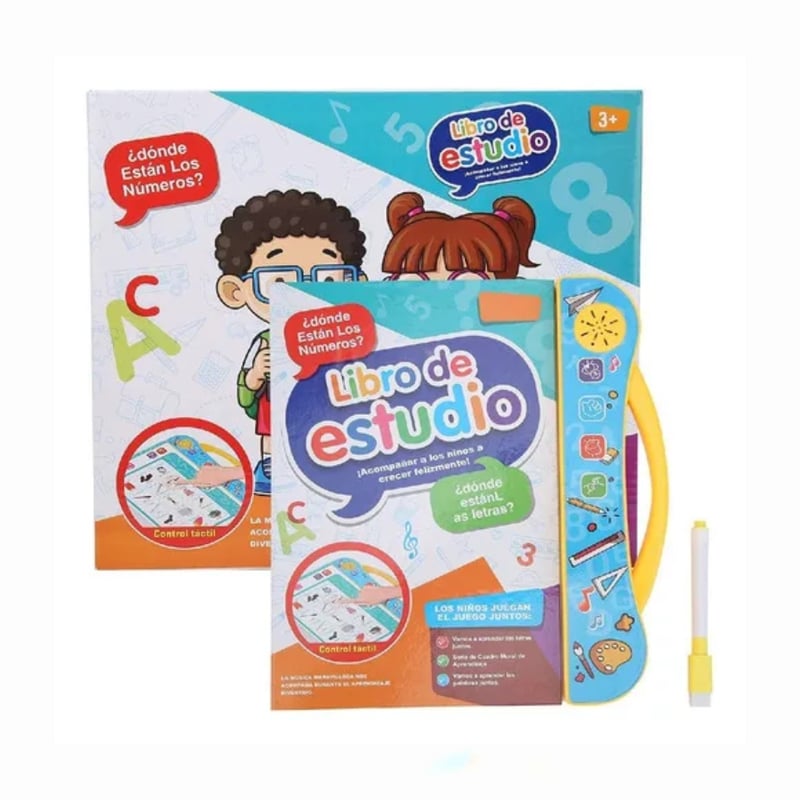 GENERICO Libro Didactico Interactivo Aprendizaje Bilingüe Para Niños ...