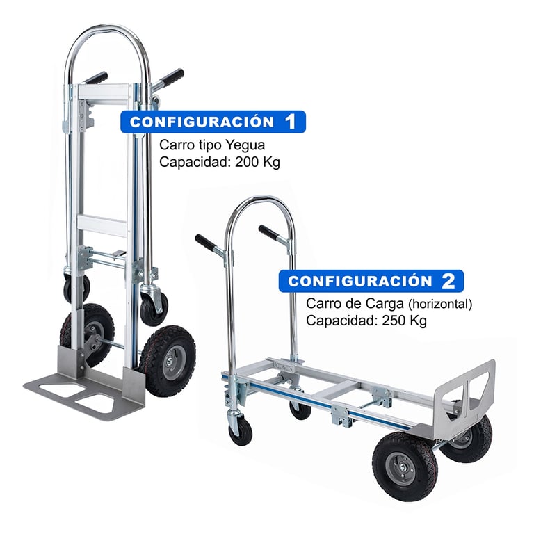 GENERICO Yegua Y Carro De Carga De Aluminio, 2 Formatos 250k Max | falabella.com