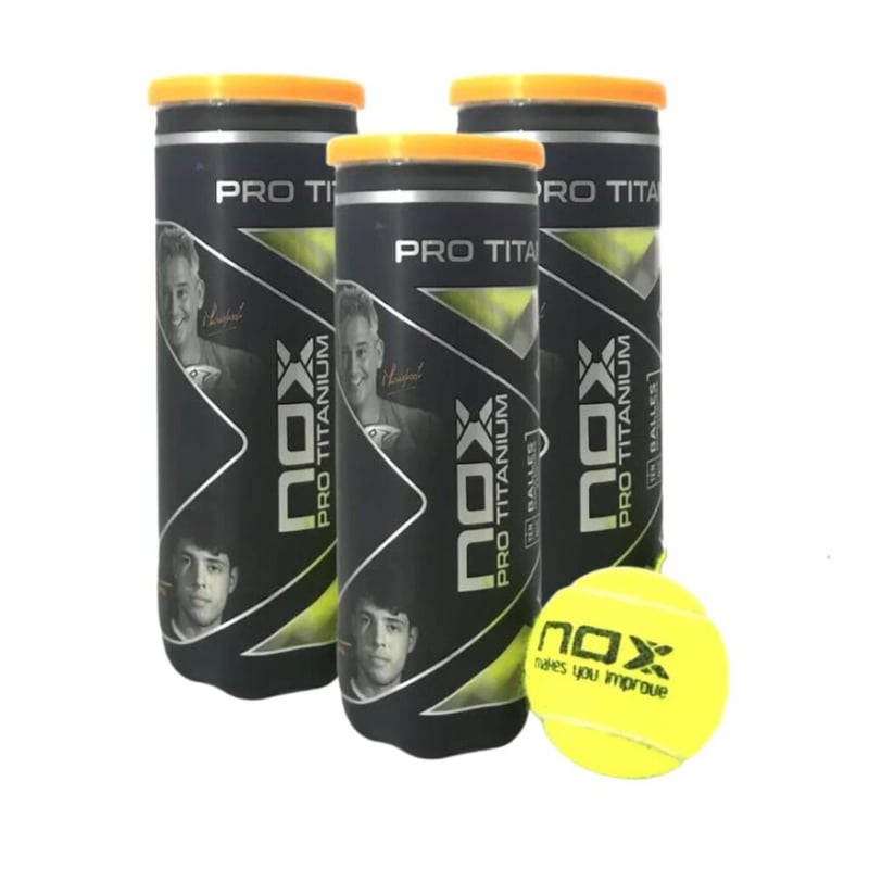 NOX 3 Tarros Pelotas De Padel Nox - Titanium Pro X3 | falabella.com