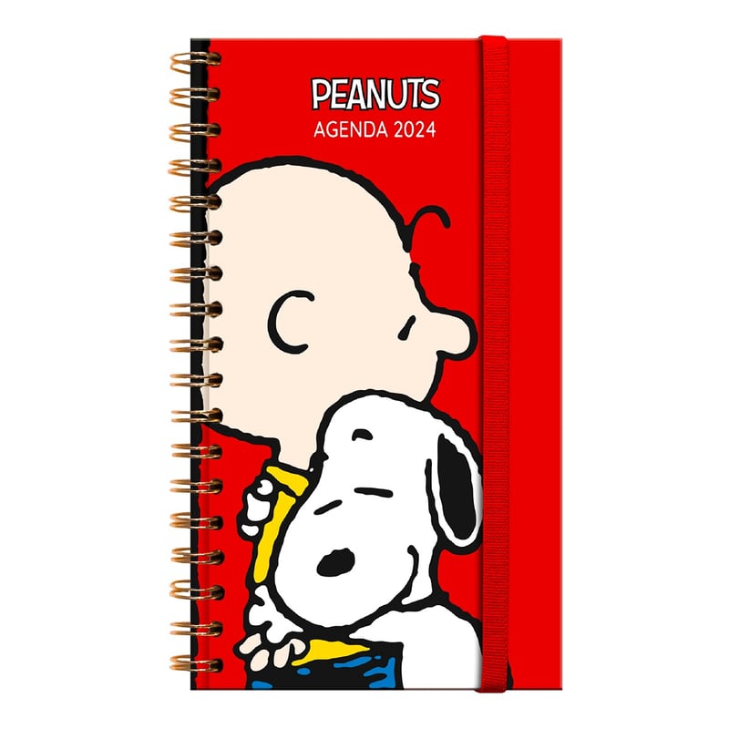 PREMIUM PAPER Agenda Snoopy Chequera Espiral 2024 | falabella.com
