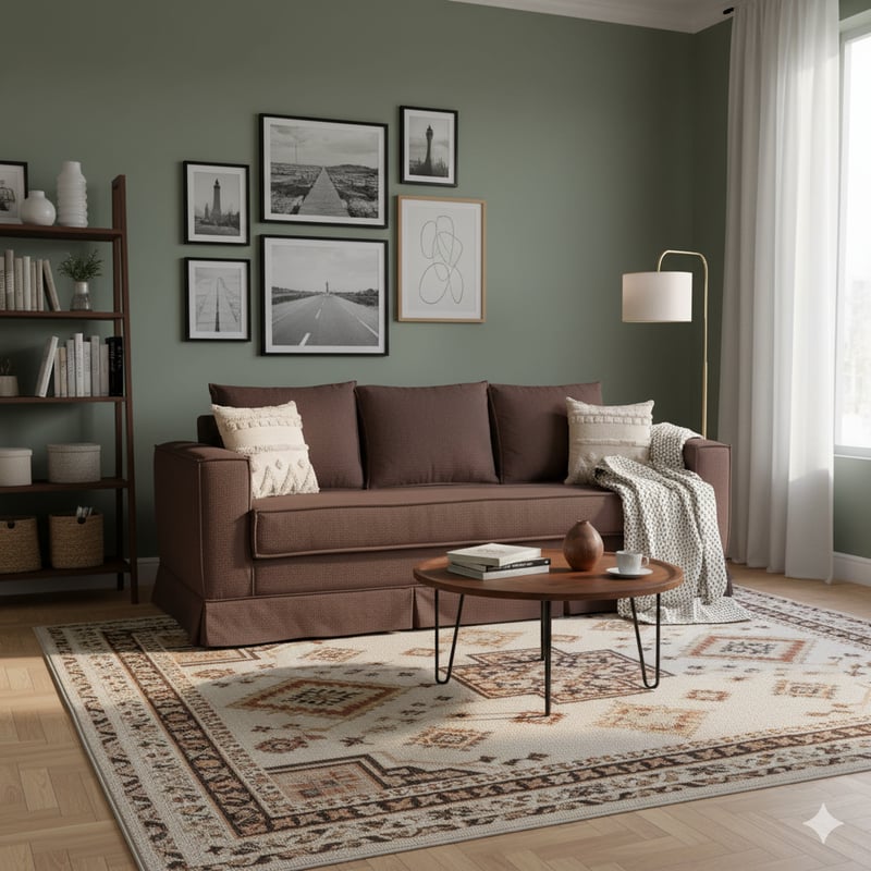 MUNDO LIVING SOFA SIENA 3 CUERPOS CAFE MEDIO MUNDO LIVING RESORTES ...