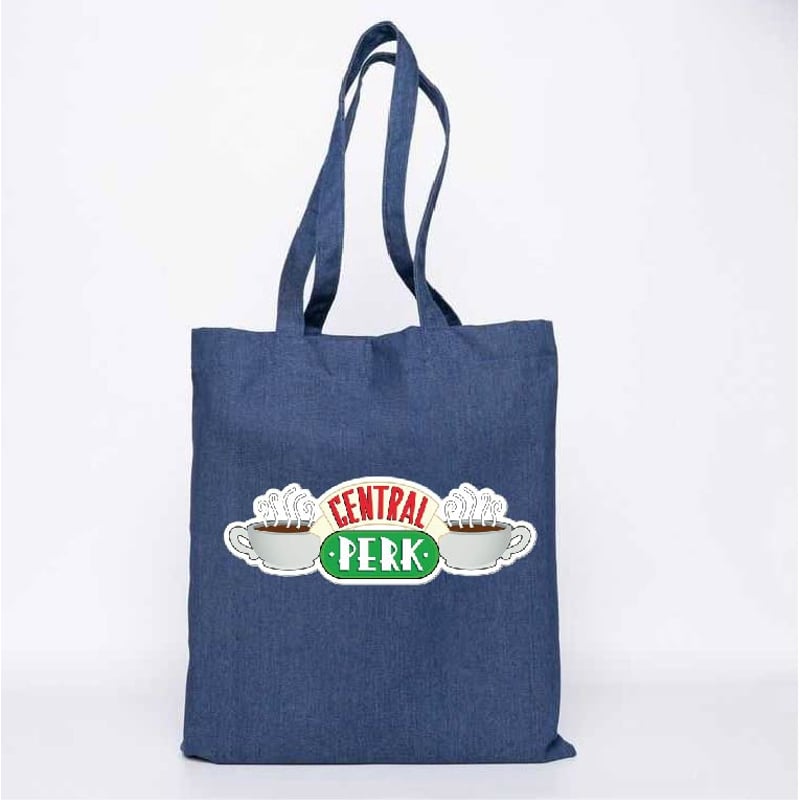 GENERICO TOTE BAG FRIENDS CENTRAL PERK SERIE NEW YORK MEZCLILLA 35 X 40 ...