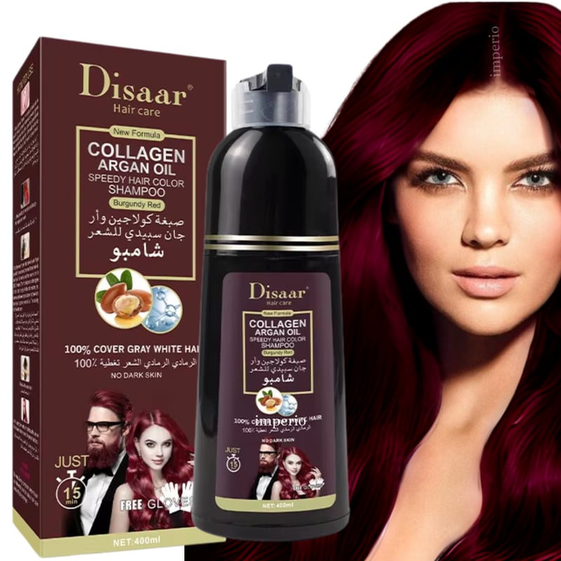 DISAAR Shampoo Tinte Cubre Canas Color Burdeo | falabella.com