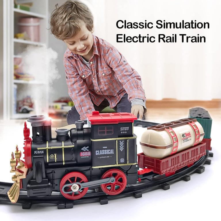 GENERICO Tren Clasico con rieles Sonido Luces Ideal para Obsequiar | falabella.com