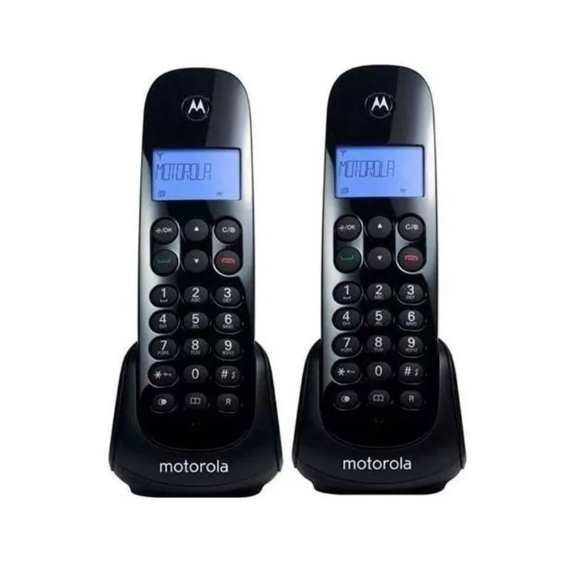 MOTOROLA Teléfono Inalámbrico Motorola Duo M700-2 Negro Pack X 2 ...