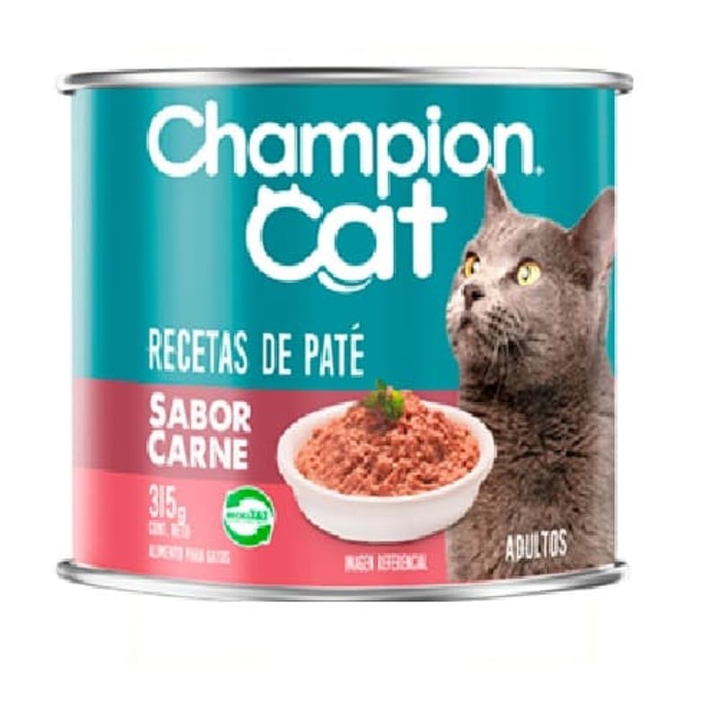 CHAMPION CAT Champion Cat - Alimento Húmedo Gatos Adultos Sabor Carne ...