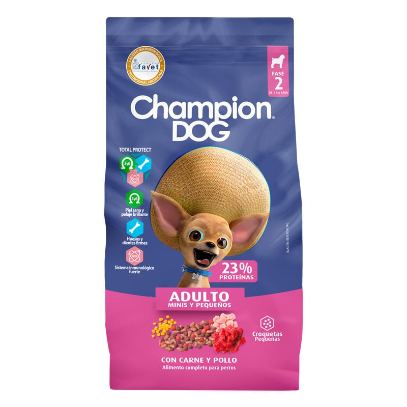 CHAMPION DOG Champion Dog - Alimento Adultos Minis y Pequeños 8 KG ...