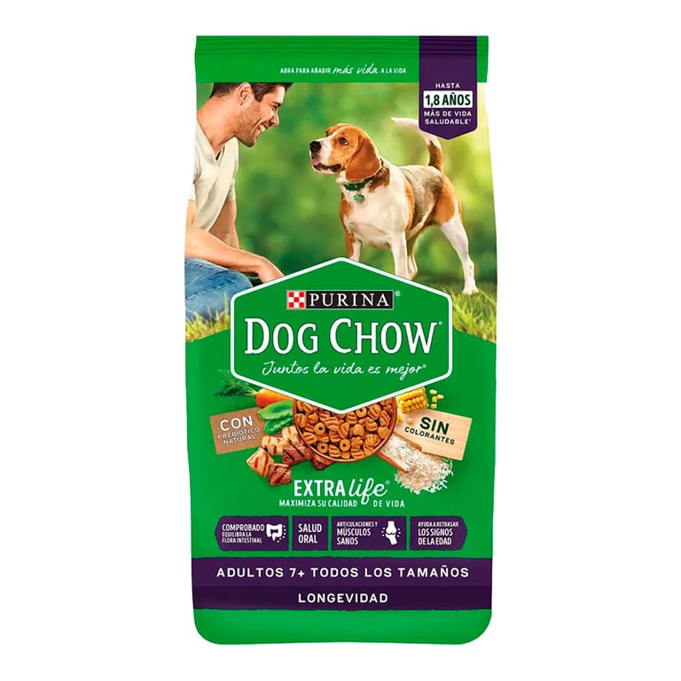 Dog Chow - Alimento Perro Senior 7+ Longevidad 18 KG | Sodimac - Falabella