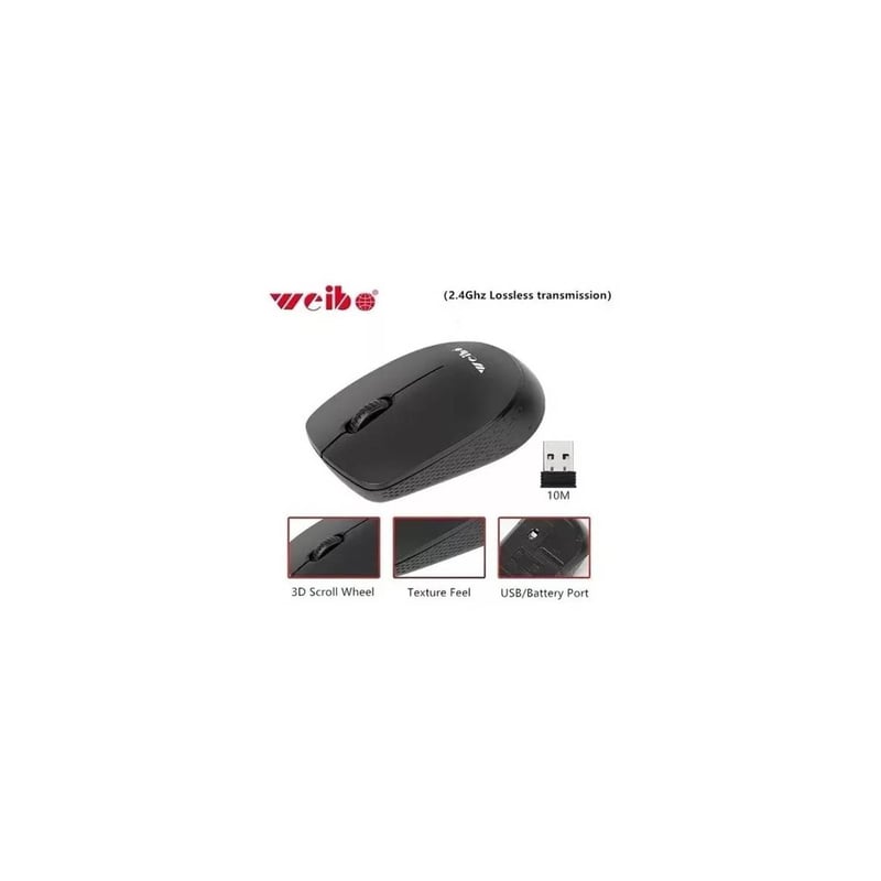 GENERICO Mouse Inalámbrico Weibo RF-6300 | falabella.com