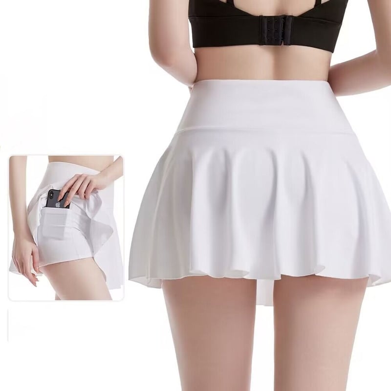 GENERICO Falda Deportiva Para Mujer Bolsillos Short Cortos Integrados ...