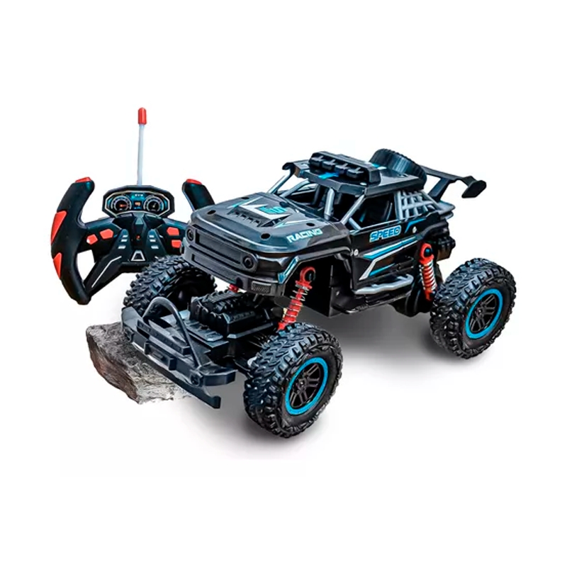 GENERICO Auto Control Remoto 4x4 Off Road Recargable Efecto Humo Azul ...