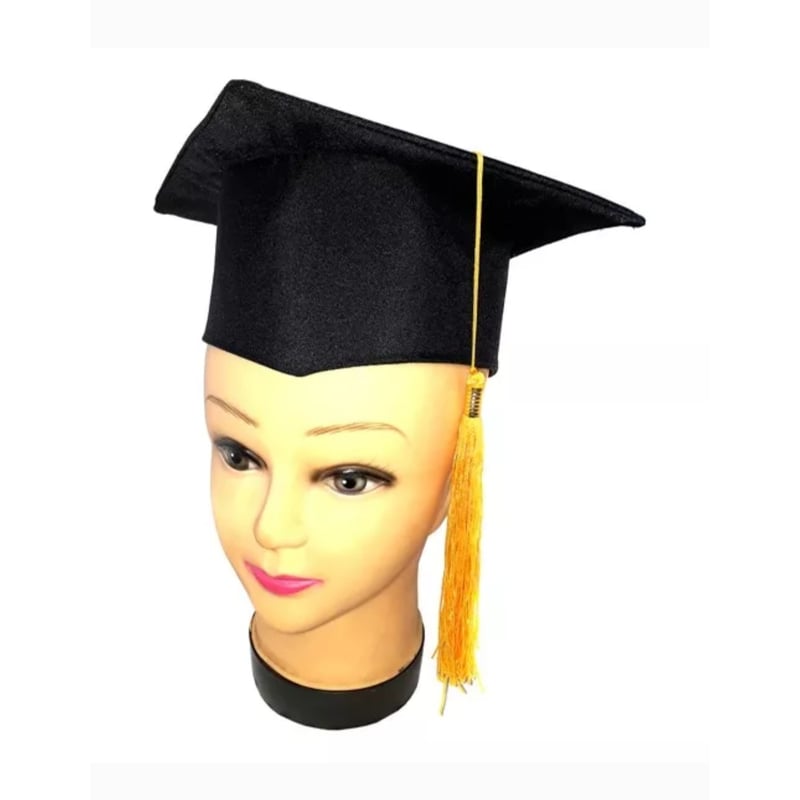GENERICO Birrete De Graduación Para Adultos Y Niños color Negro ...