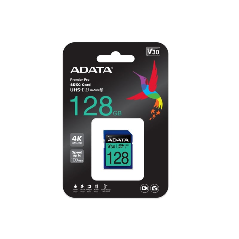 ADATA Memoria SD Premier Pro SDXC UHS-I U3 Class 10 128gb Adata | falabella.com