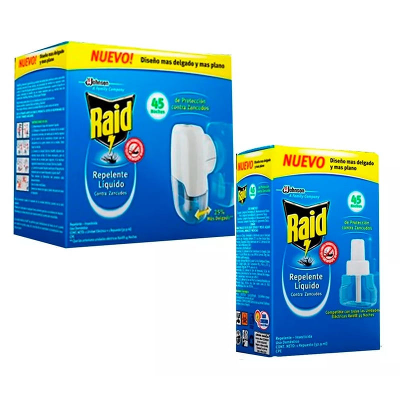 RAID Pack Raid Electrico Liquido 45 Noches Aparato Y Repuesto ...