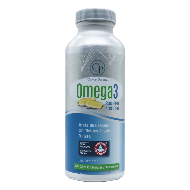 CP NUTRIENTES Omega 3 800 EPA y 400 DHA x120 cápsulas blandas ...