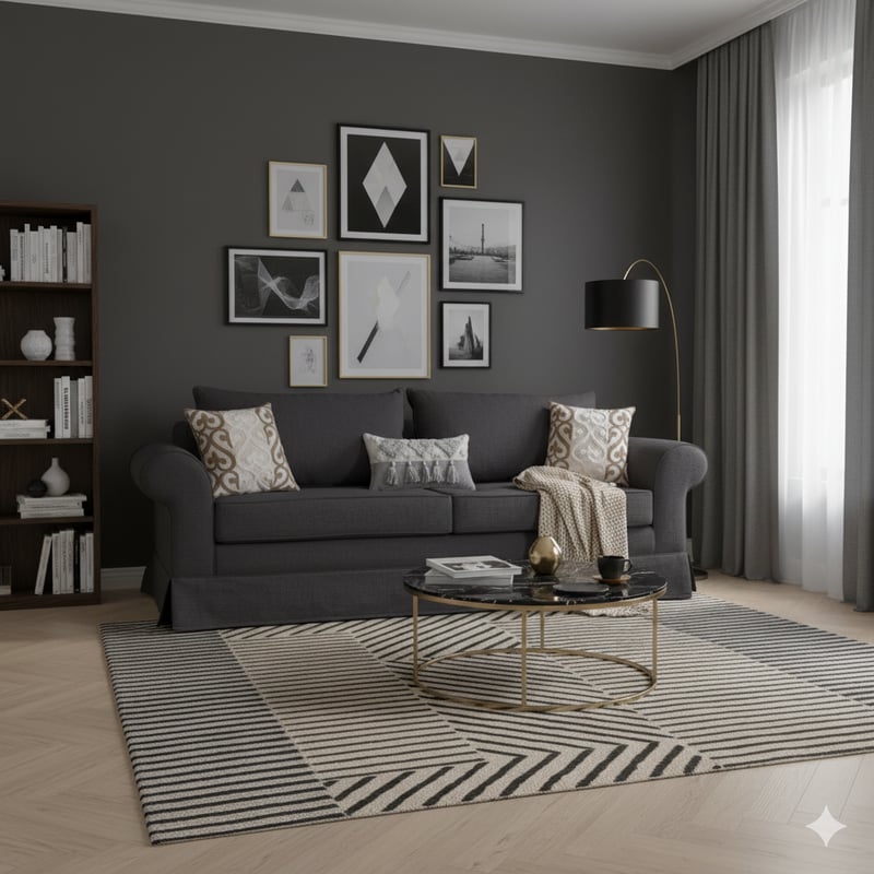 MUNDO LIVING SOFA 3 CUERPOS MAMBO RESORTES U.S.A ,GRIS MARENGO ...