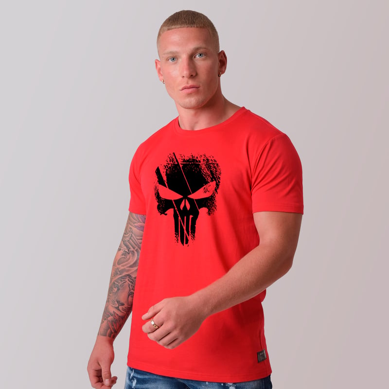 KUSSI COLLECTION Polera The Punisher Edicion Limitada Red | falabella.com