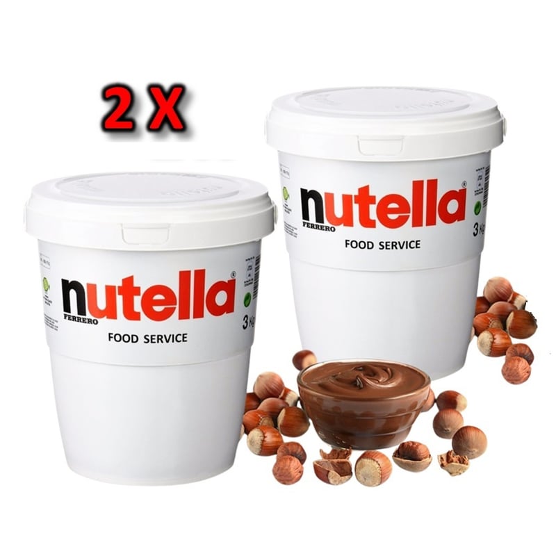 NUTELLA Pack X2 Nutella Balde 3kg cu Ferrero Crema Cacao y Avellana ...